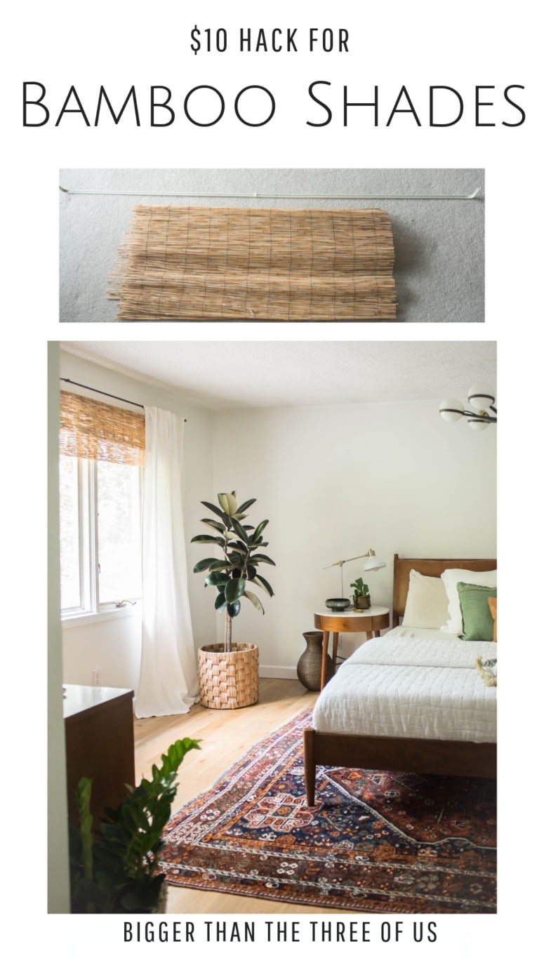 DIY Bamboo Shades for the Layered Window "Look" (Valance Hack)