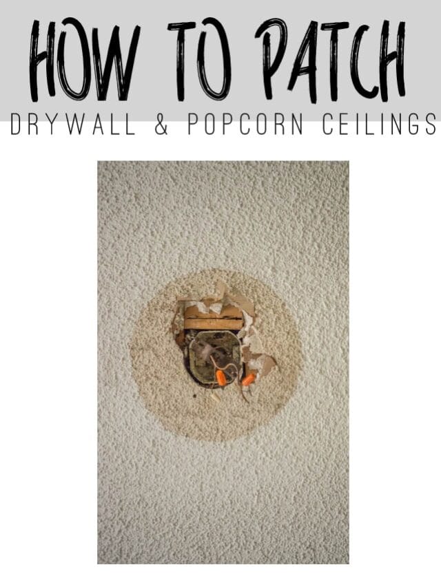 Drywall Popcorn Patching - Bigger Than the Three of Us