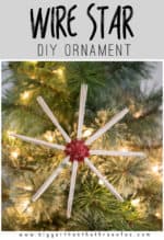 DIY Wire Star Ornament