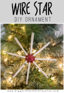 DIY Wire Star Ornament
