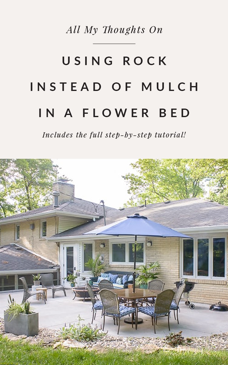 Landscaping with Rock instead of Mulch - Bigger Than the Three of Us