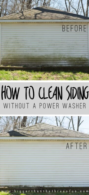 How To Clean Vinyl Siding Without A Power Washer!