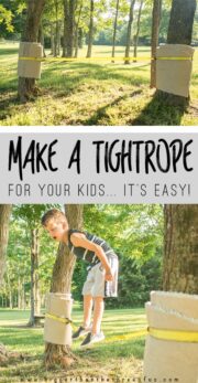 How To Make a Tightrope for Your Kids - Bigger Than the Three of Us