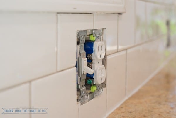 Finishing the Tile with Grout and Electrical Extenders - Bigger Than ...