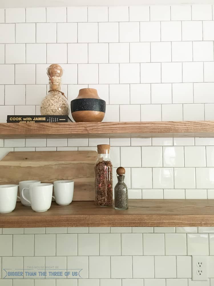 How To Install Heavy Duty Floating Shelves For The Kitchen Bigger 