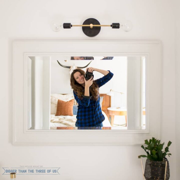 DIY Brass Light with Parts from Grand Brass - Bigger Than the Three of Us