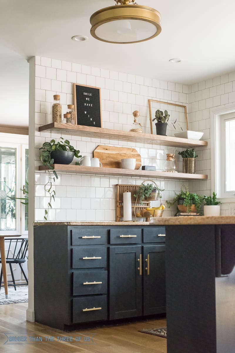 How I Cut Corners With The Kitchen Shelving Bigger Than The Three Of Us