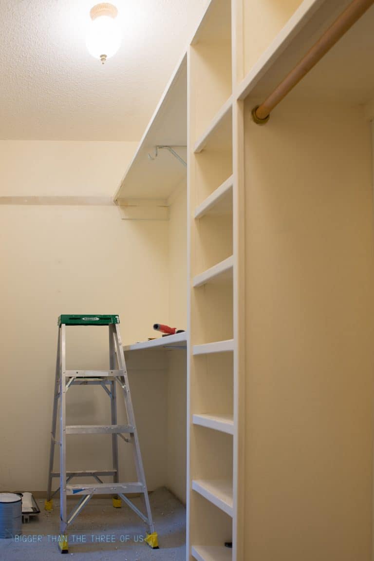 DIY Closet Makeover - Bigger Than the Three of Us