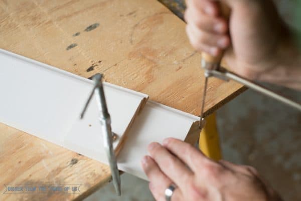 How to Cut Baseboard Corners : Coping Baseboard