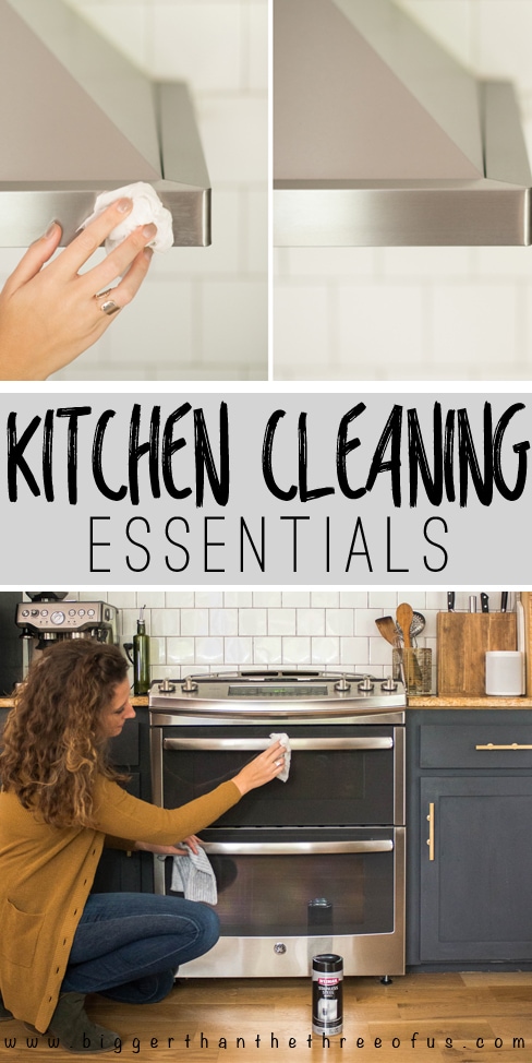 Kitchen Cleaning Essentials - Bigger Than the Three of Us