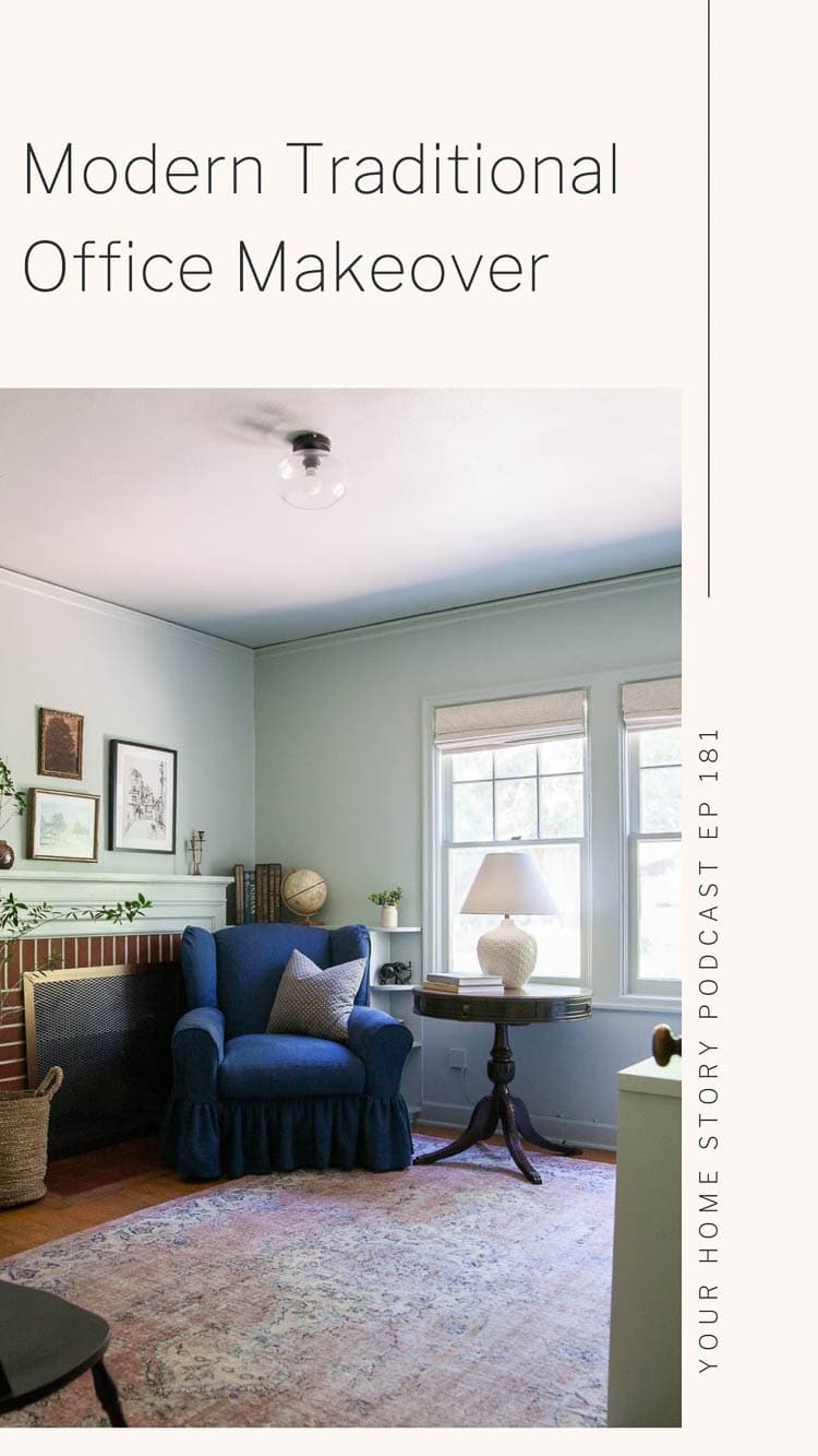Traditional Home Office Makeover - Bigger Than the Three of Us