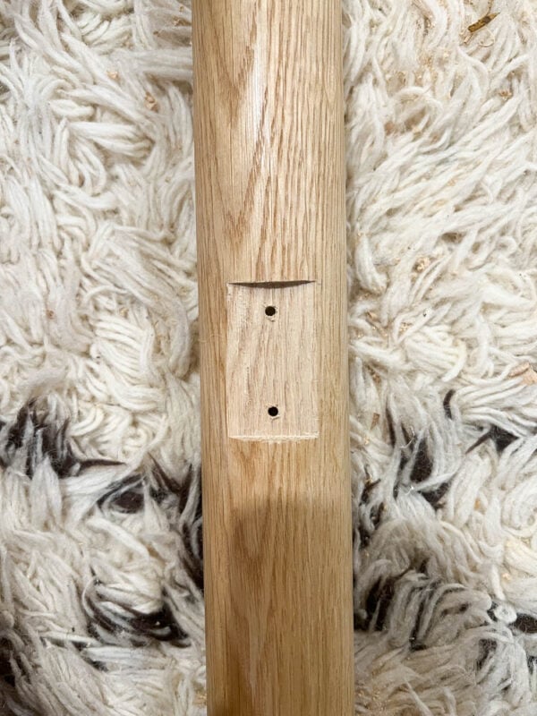 Stair Railing with Wooden Handrail and Brass End Caps DIY Project