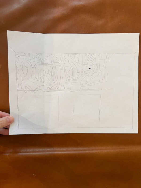 Make this Wall Design with a Hand Painted Wall Pattern