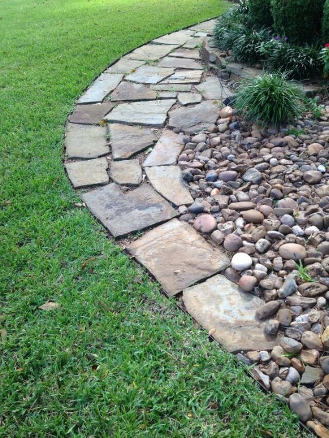 River rock landscaping ideas - Bigger Than the Three of Us