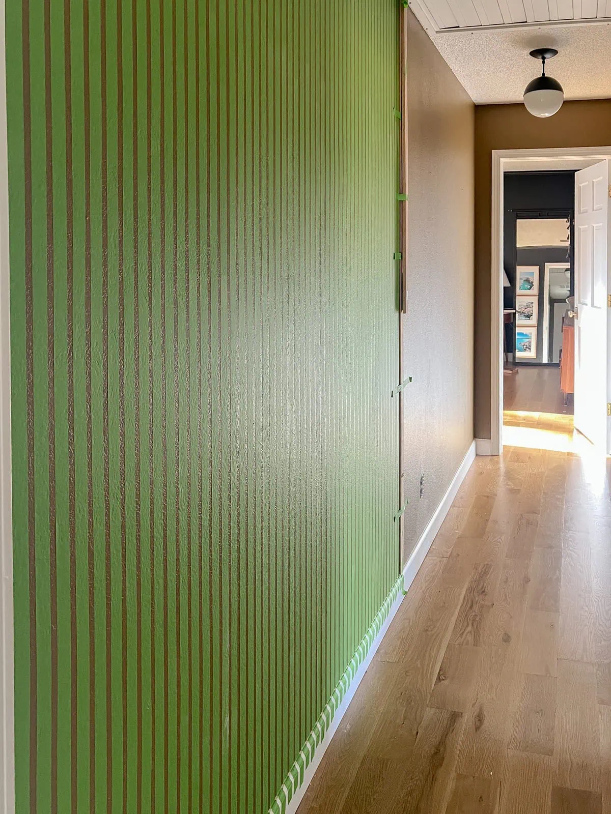140 Hours Later: Our Epic Hand-painted Stripe Hallway Reveal - Bigger ...